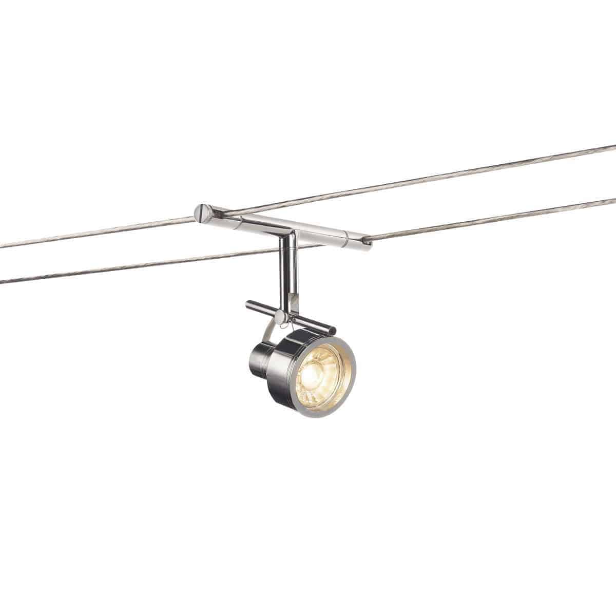 LED cable lighting - SALUNA - SLV ELEKTRONIK - halogen / round / steel