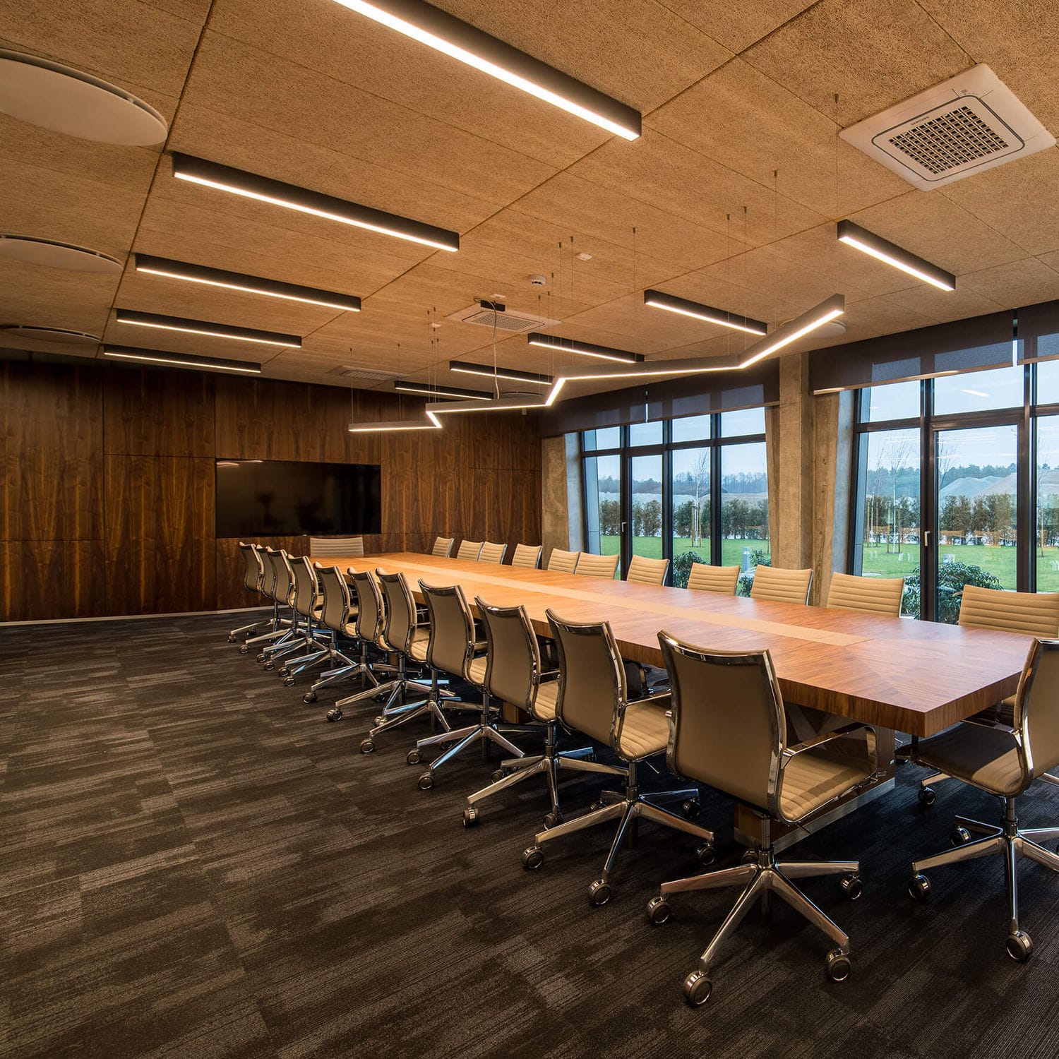Hanging light fixture - KALIS S - Intra Lighting d.o.o. - LED / linear ...