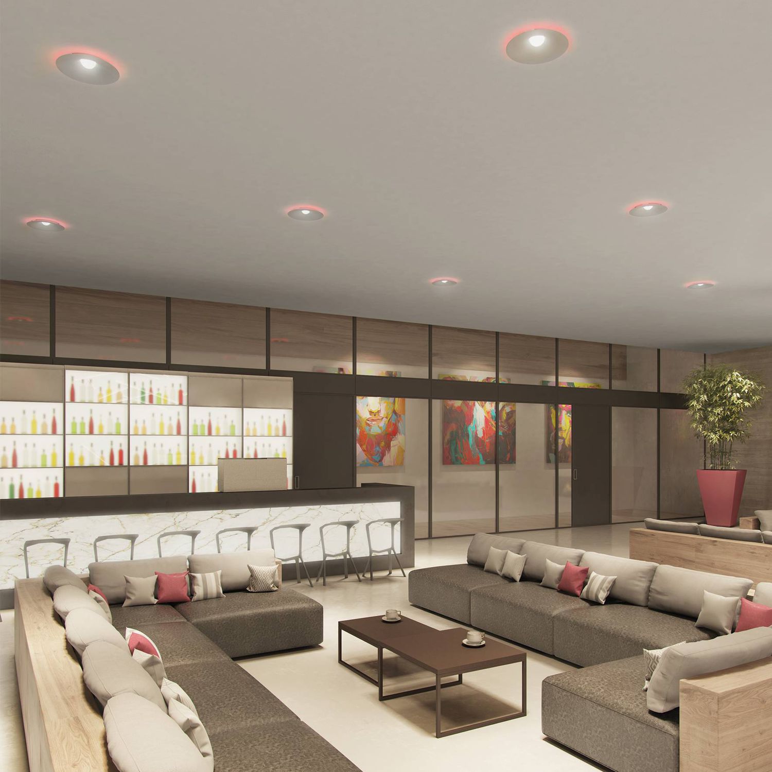 Recessed downlight - FLOTT RV S - Intra Lighting d.o.o. - LED / round ...