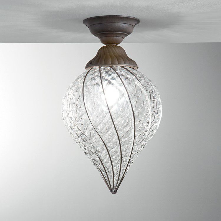 Contemporary ceiling lamp - GOCCIA - Siru Lighting - conical / metal ...