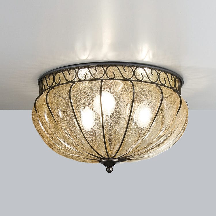 Traditional ceiling lamp - MARGHERITA - Siru Lighting - round ...