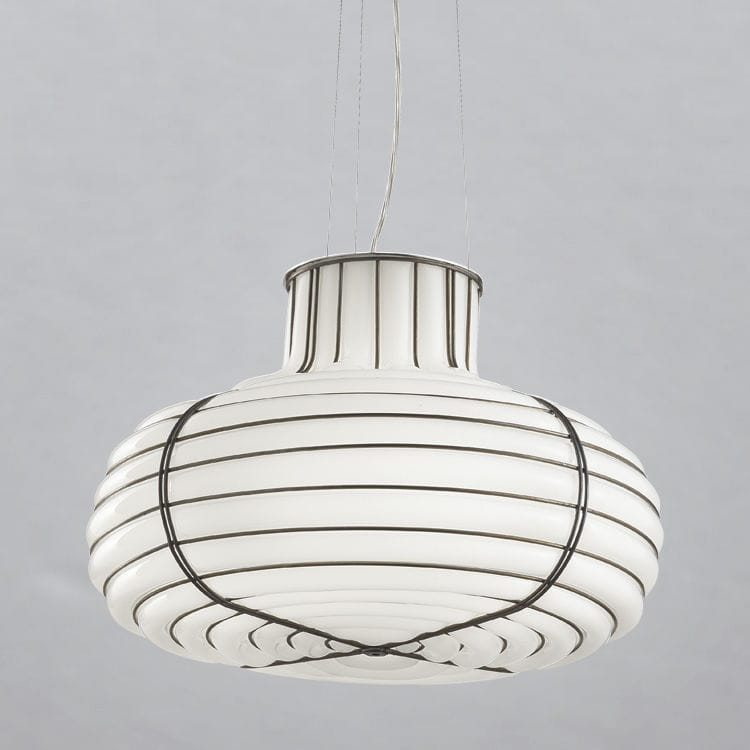 Pendant lamp - CHAPEAU - Siru Lighting - wire mesh / blown glass ...