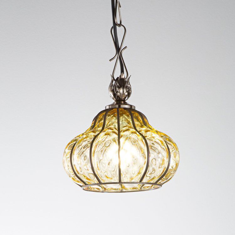 Pendant lamp - CARRO - Siru Lighting - wire / blown glass / traditional