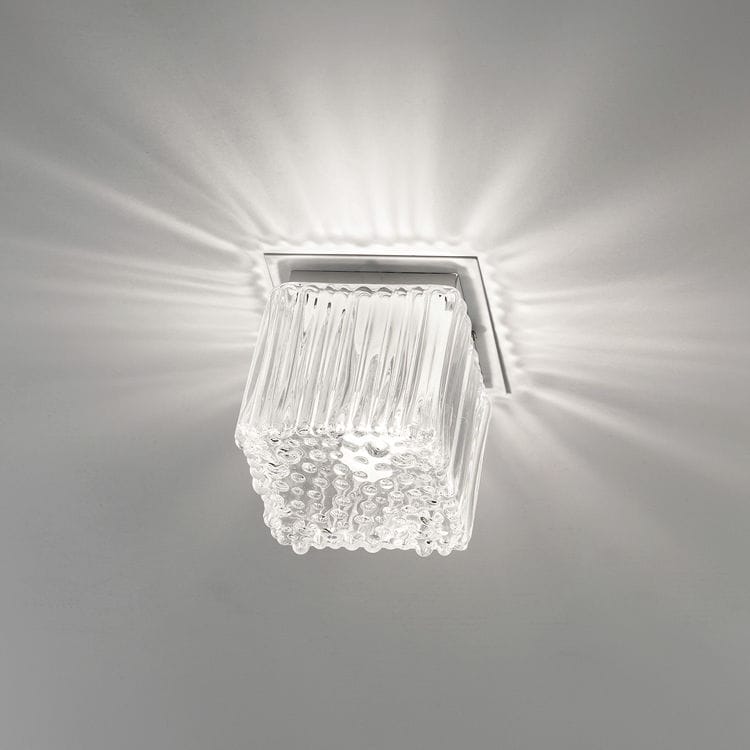 Contemporary ceiling light - CUBETTO - Siru Lighting - cube / blown ...