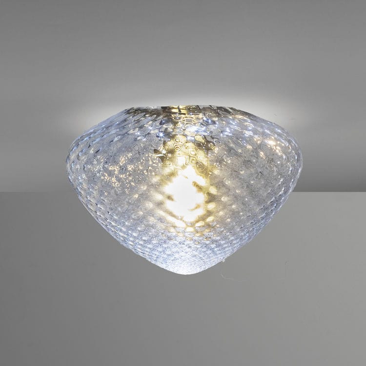 Contemporary ceiling light - CUORE - Siru Lighting - oval / blown glass ...