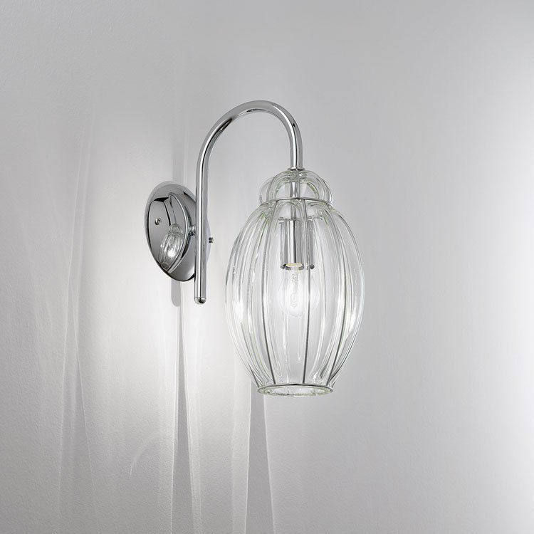 Traditional wall light - NAUTILUS - Siru Lighting - indoor / chromed ...