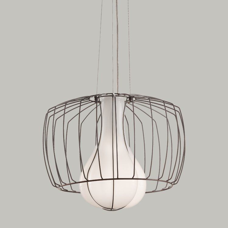Pendant lamp - CUSTODITO - Siru Lighting - metal / glass / contemporary