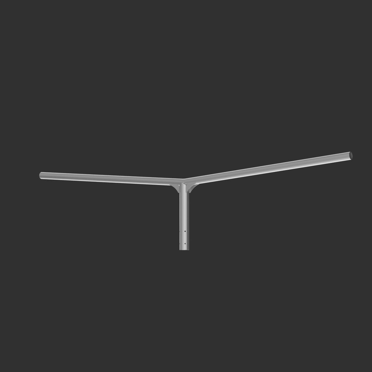 Anodized aluminum lamp post arm - WRP 2 - Rosa - ZPSO Stanislaw Rosa