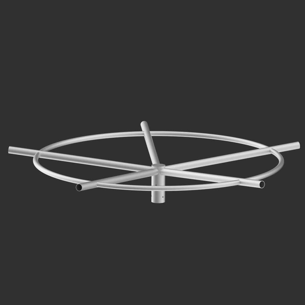 Anodized aluminum lamp post arm - WRK-5 - Rosa - ZPSO Stanislaw Rosa