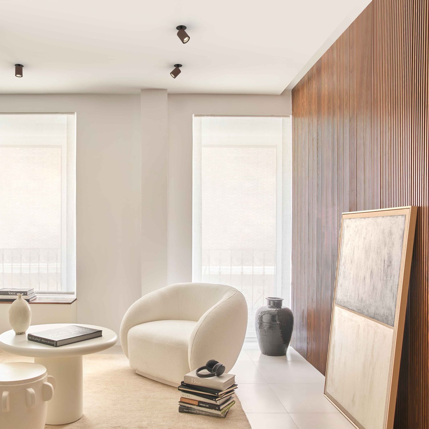 Surface-mounted spotlight - CENTRIQ IN FLEX - PROLICHT - LED / round / IP20