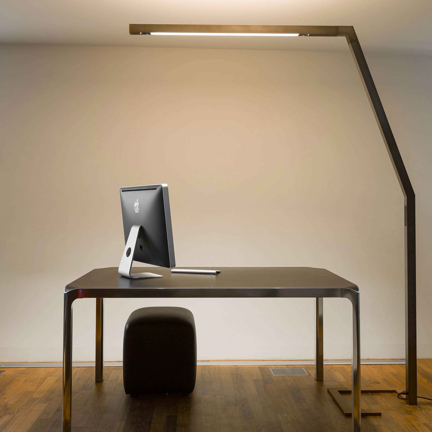 Floor-standing lamp - HYPRO-F - PROLICHT - aluminum / steel / opal