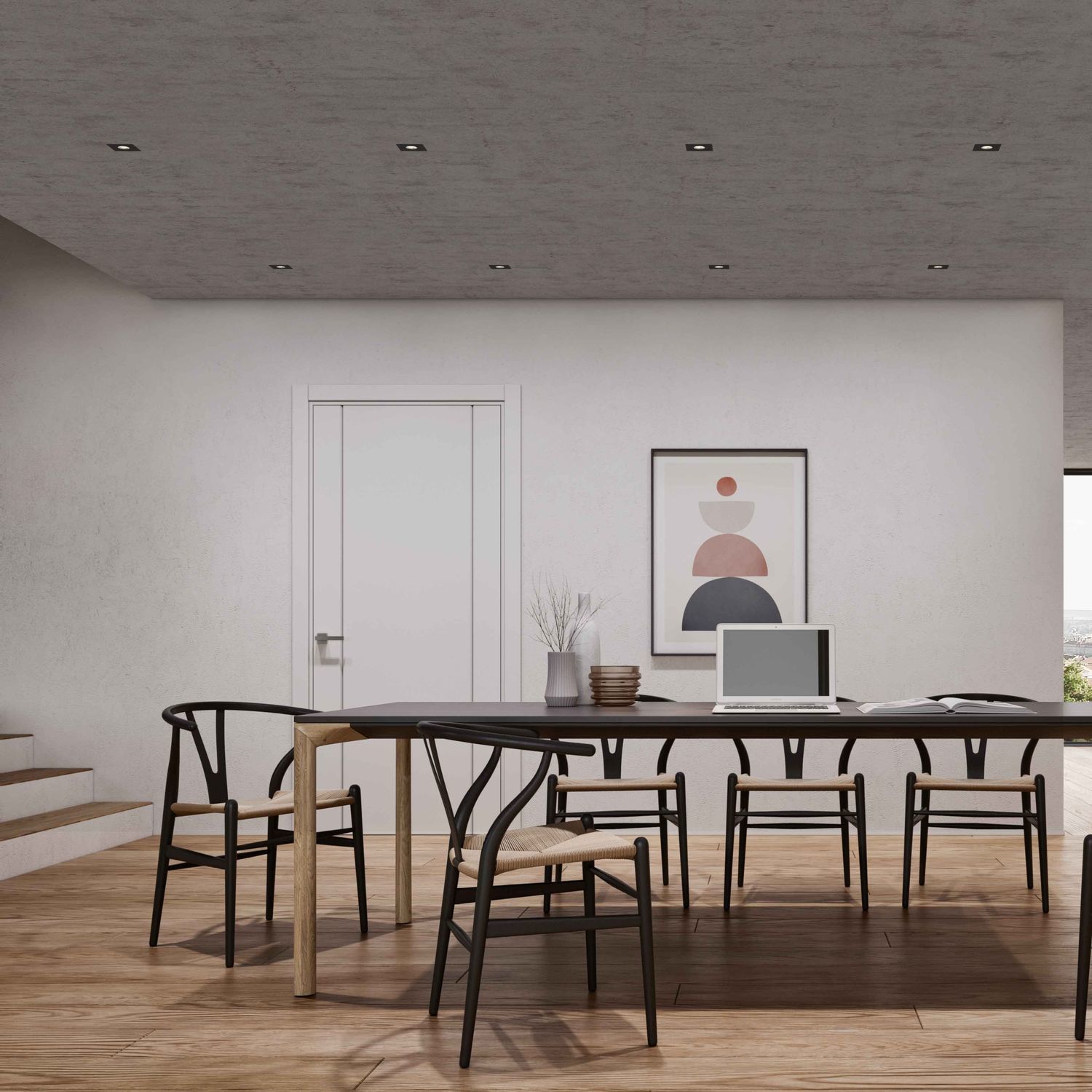 Recessed downlight - OIKO PRO - PROLICHT - for ceiling / LED / square