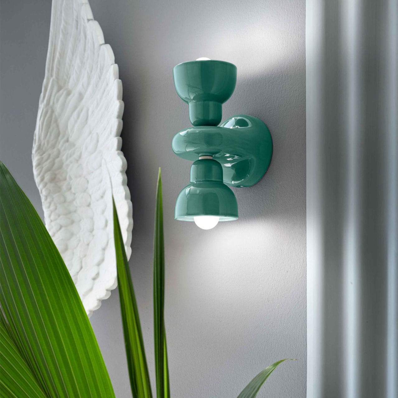 Contemporary wall light - C2601 - Ferroluce - indoor / ceramic / fixed