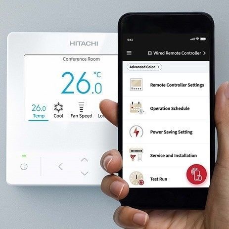 Management mobile app - airCloud Tap - HITACHI - control / 2D / Android