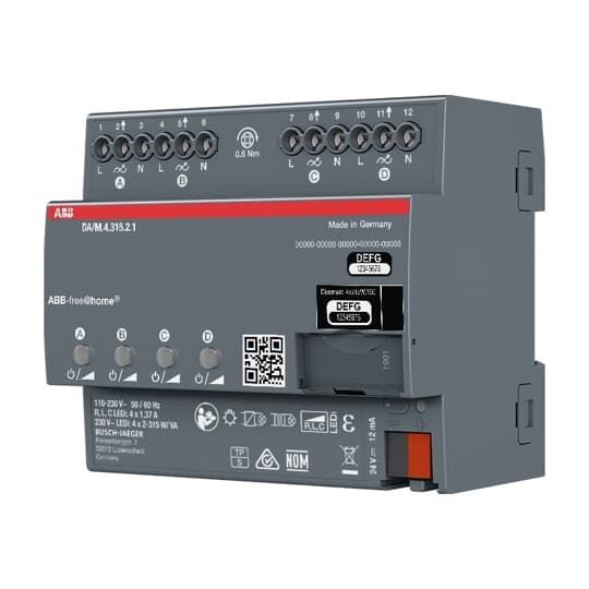 DIN rail dimmer - DA/M.4.315.2.1 - ABB Home and Building Automation