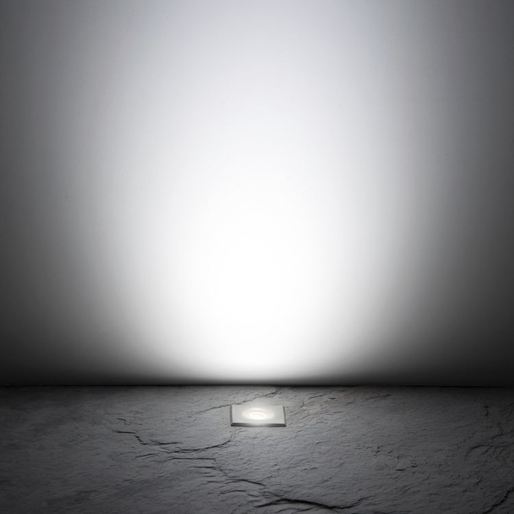 Recessed wall light fixture - CNC 35 Q - Lombardo - LED / square / IP68