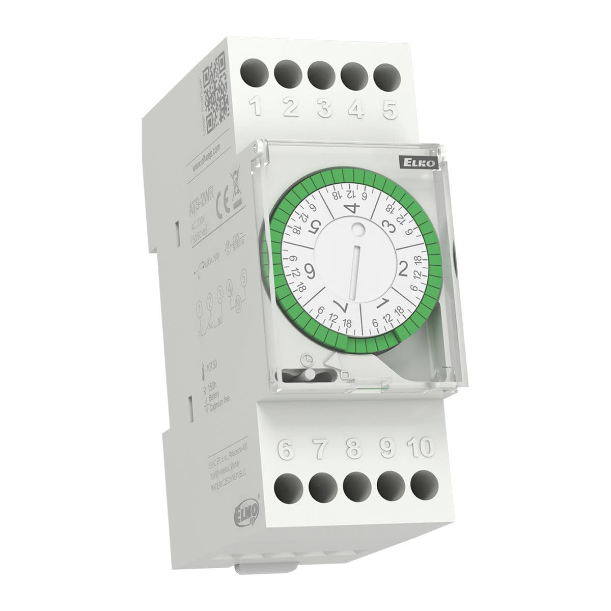 Analog time switch - ATS-2WR - ELKO - DIN rail