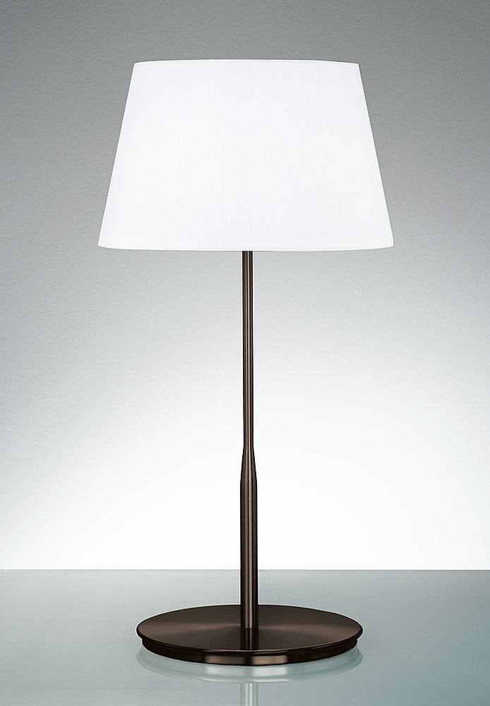 Table lamp - 2628 - Holtkötter Leuchten - fabric / contemporary / white