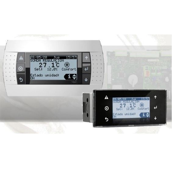 Wall-mounted heating controller - W-HIREG - HITECSA - for heat pump