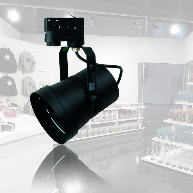 LED track light - ANCONA - Artecta / Highlite Int. - round / metal ...