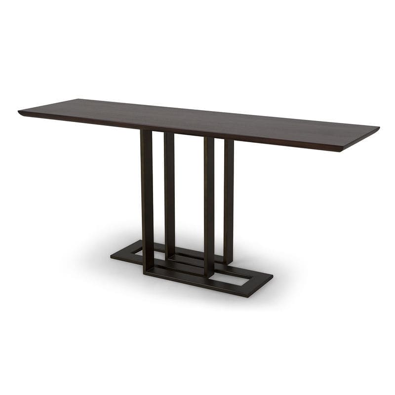Contemporary sideboard table - 76-0353 ROCHEFORT - Christopher Guy - wood veneer / iron base ...