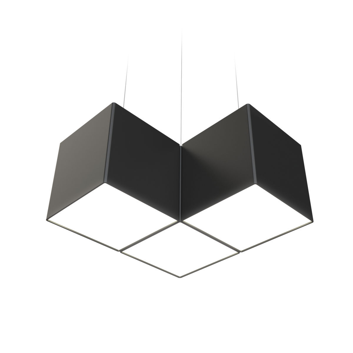 Hanging light fixture - NOISE CORNER - LUG Light Factory - LED / square ...