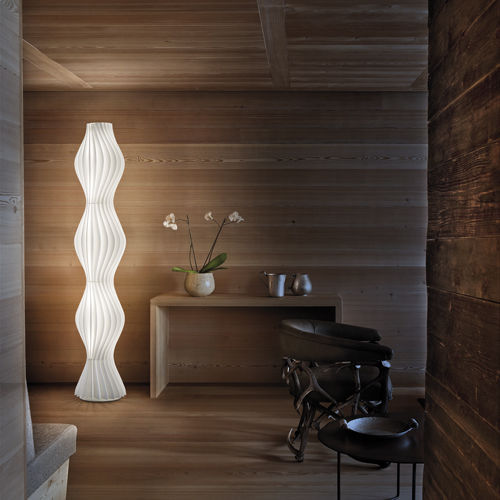 Floor-standing lamp - VAPOR - LODES - metal / Plexiglas® / contemporary