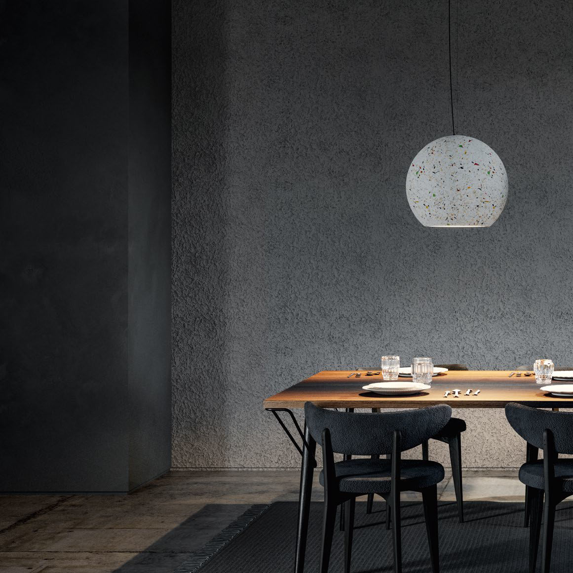 Pendant lamp - REGLOBE - LODES - metal / contemporary / corded