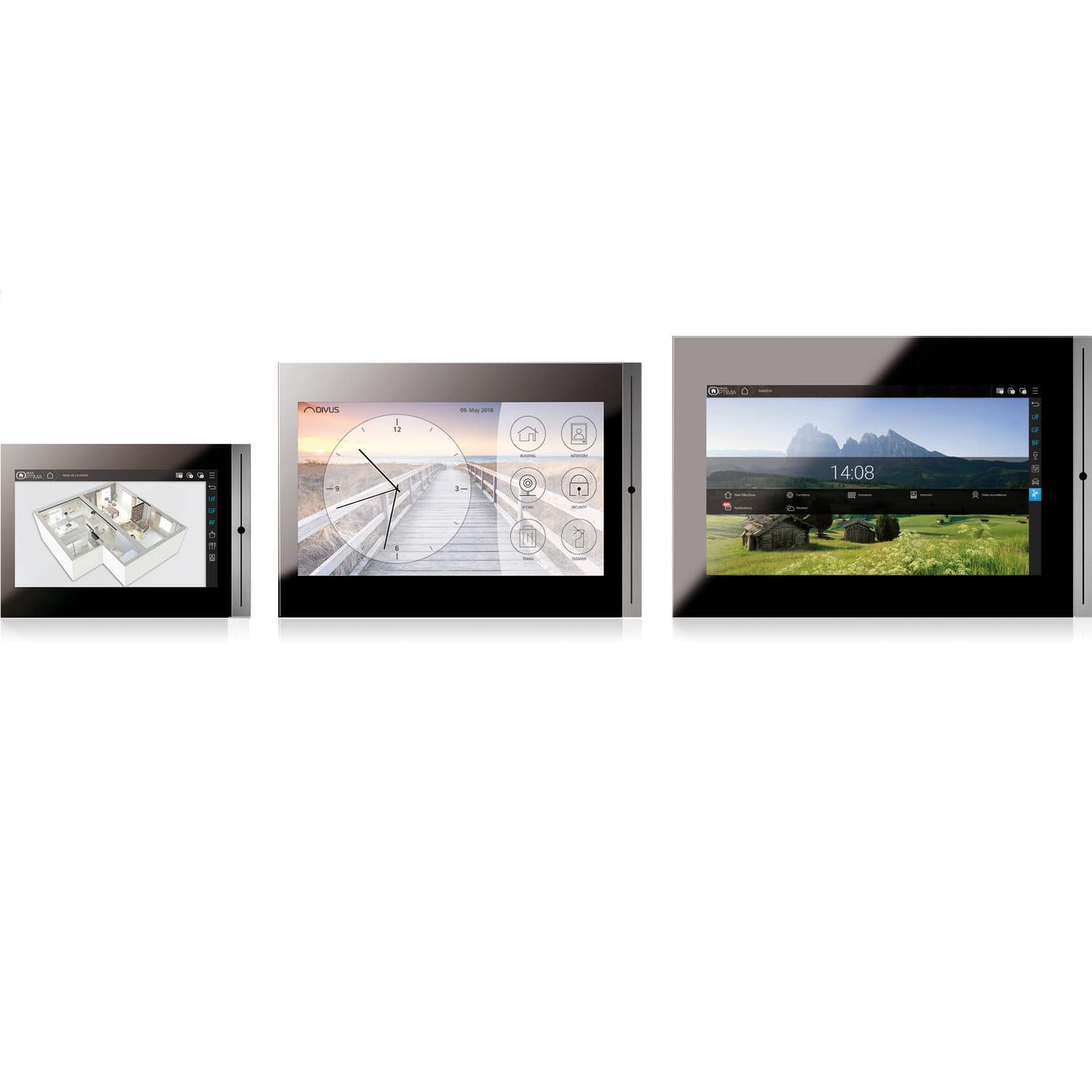 Multifunction home automation system touch screen - TOUCHZONE - DIVUS ...