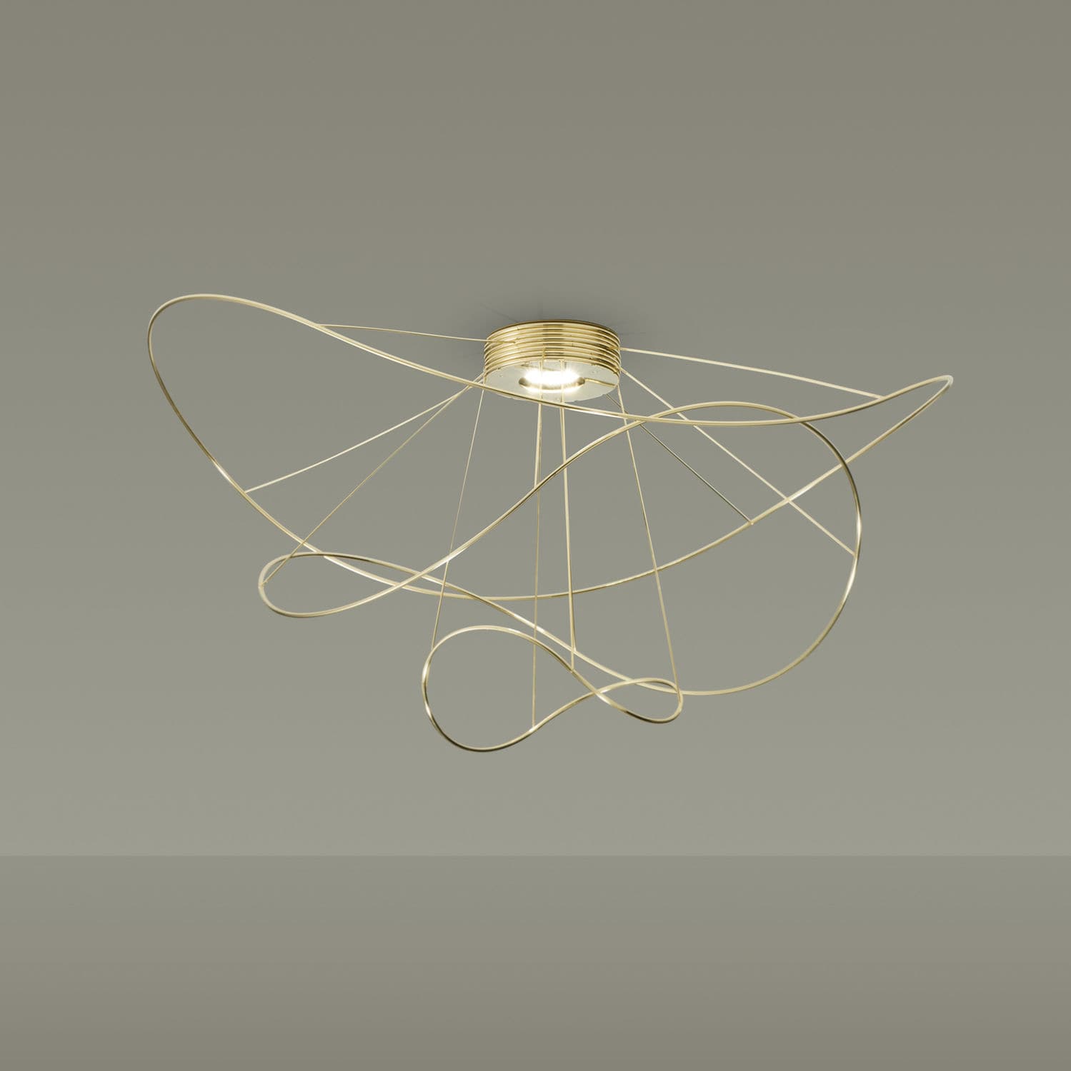 Original design ceiling light - HOOPS - AXO Light - metal / LED / dimmable