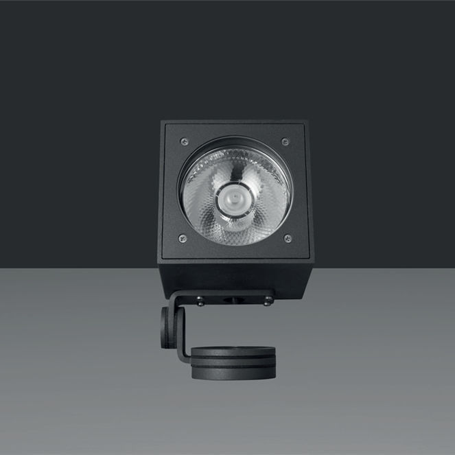 Surface mounted spotlight - 434101 - EMFA - LED / square / commercial