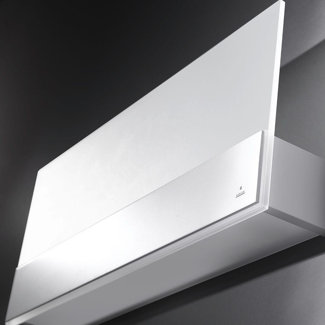 Contemporary wall light - FLAT - Leds-C4 - indoor / steel / glass
