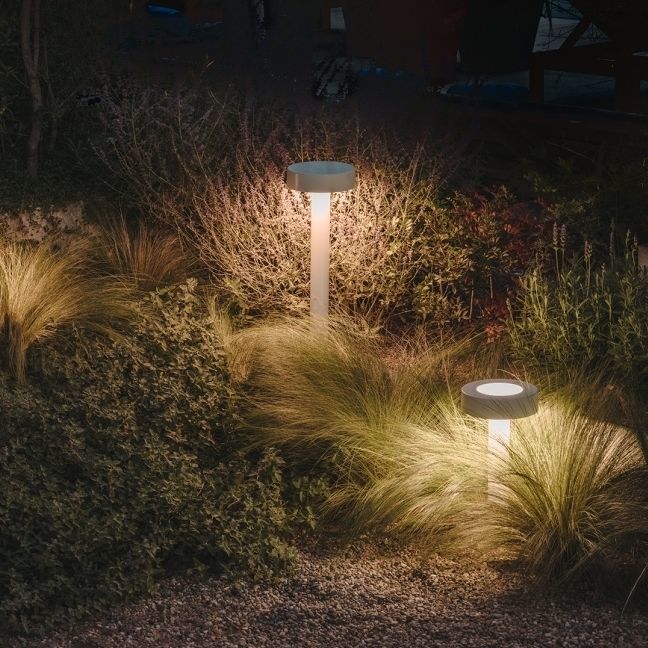 Garden bollard light - ORBIT - Leds-C4 - contemporary / glass / LED