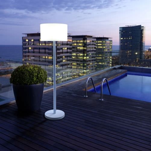 Floor-standing lamp - SMOOTH - Leds-C4 - aluminum / polyethylene ...