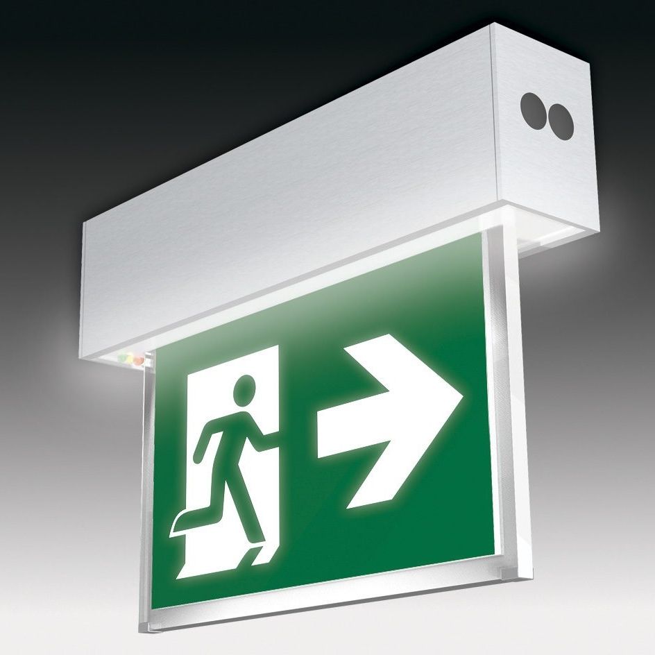 Surface mounted emergency light - FALCON-P - Sec - rectangular / LED ...