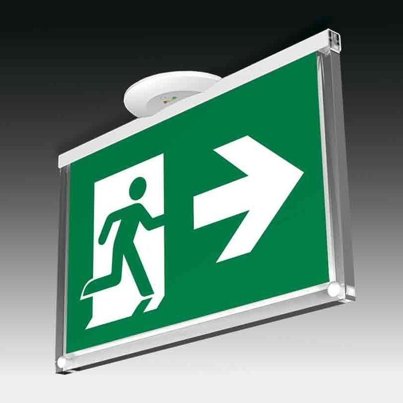 Ceiling emergency light - STELAR - Sec - rectangular / LED / IP20