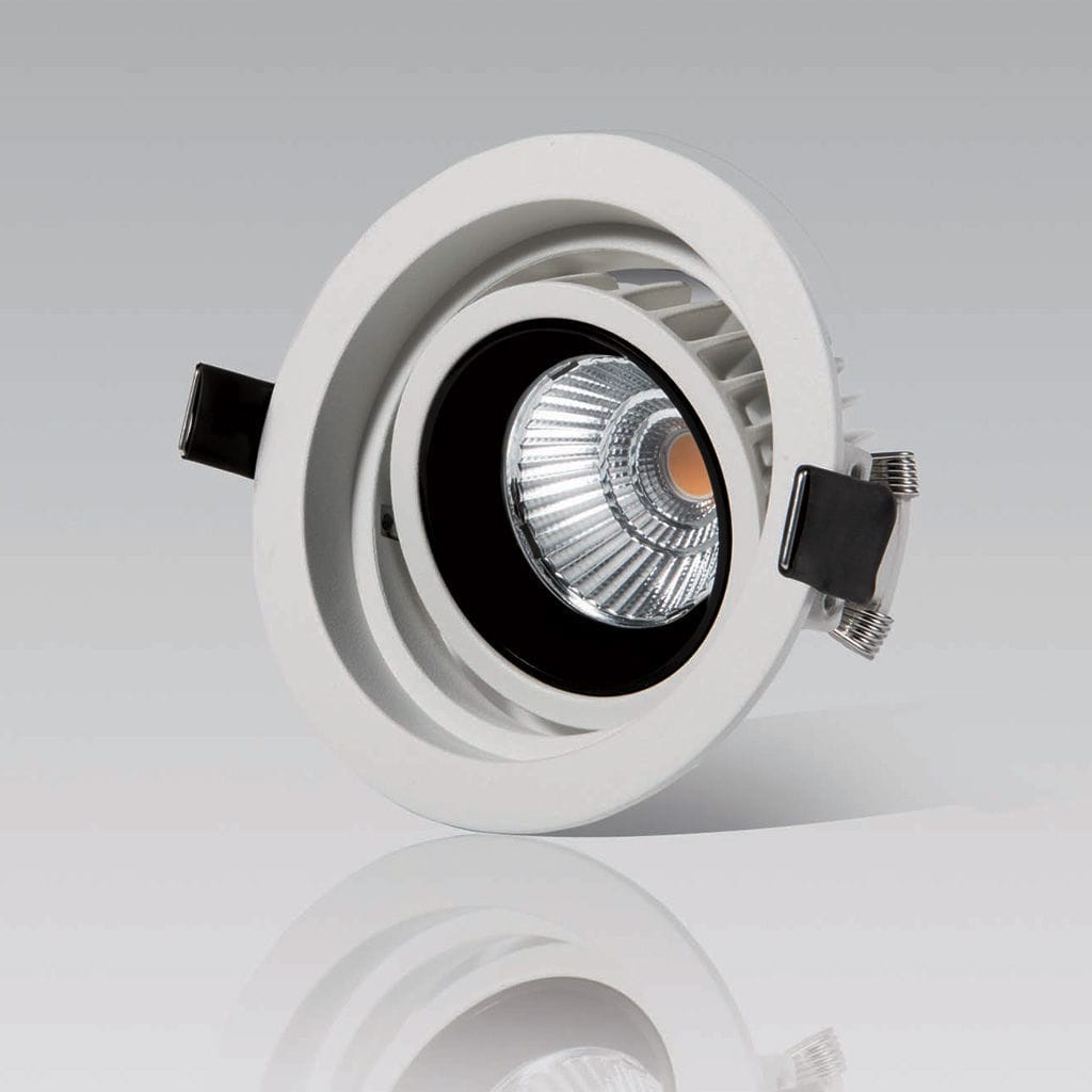 Recessed ceiling spotlight - REGAL -R - L&S - LED / round / for shop