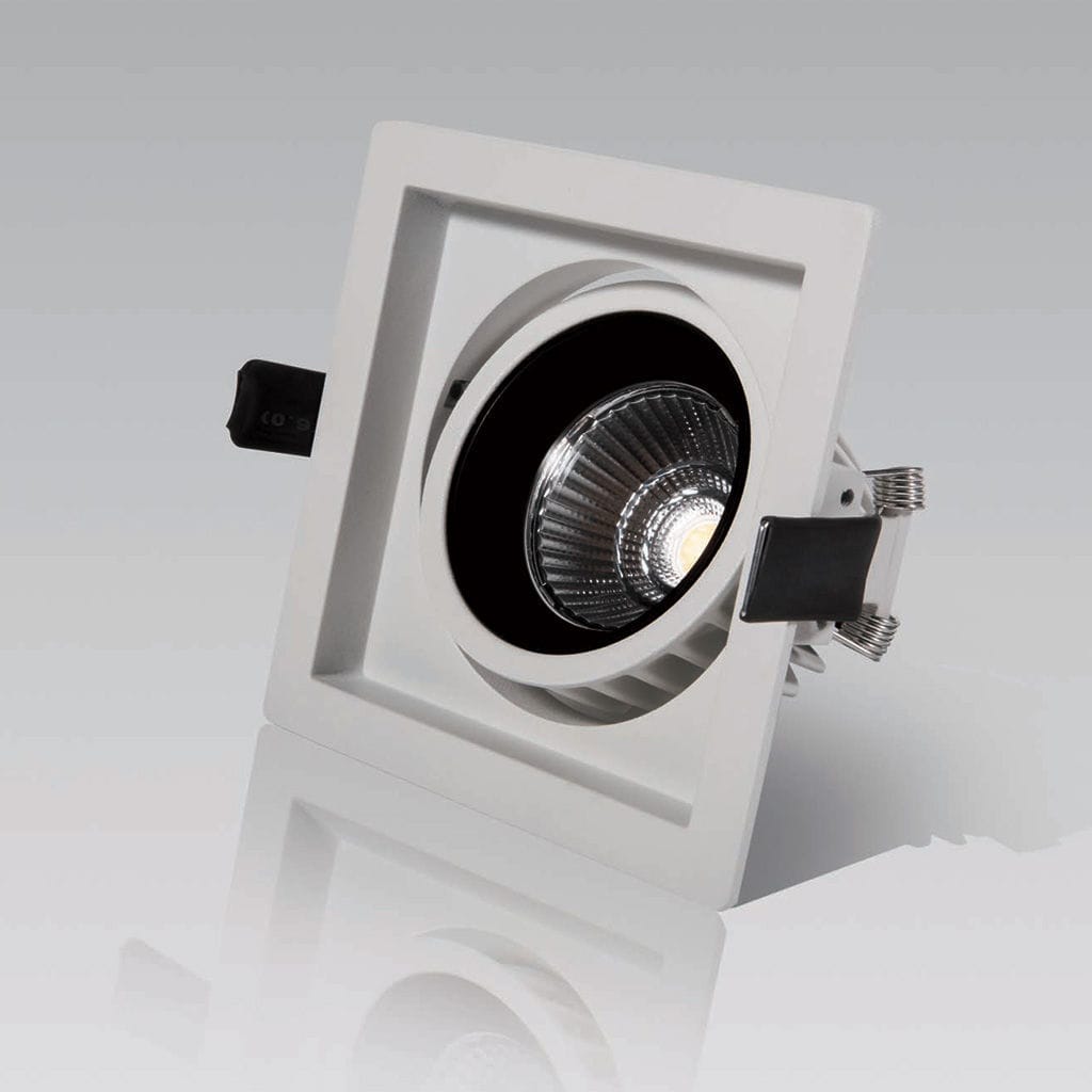Recessed ceiling spotlight - REGAL -S - L&S - LED / square / for shop