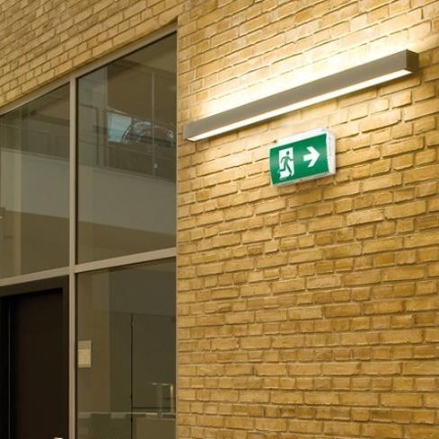 Wall-mounted emergency light - SLE EL - ESYLUX - rectangular / LED ...