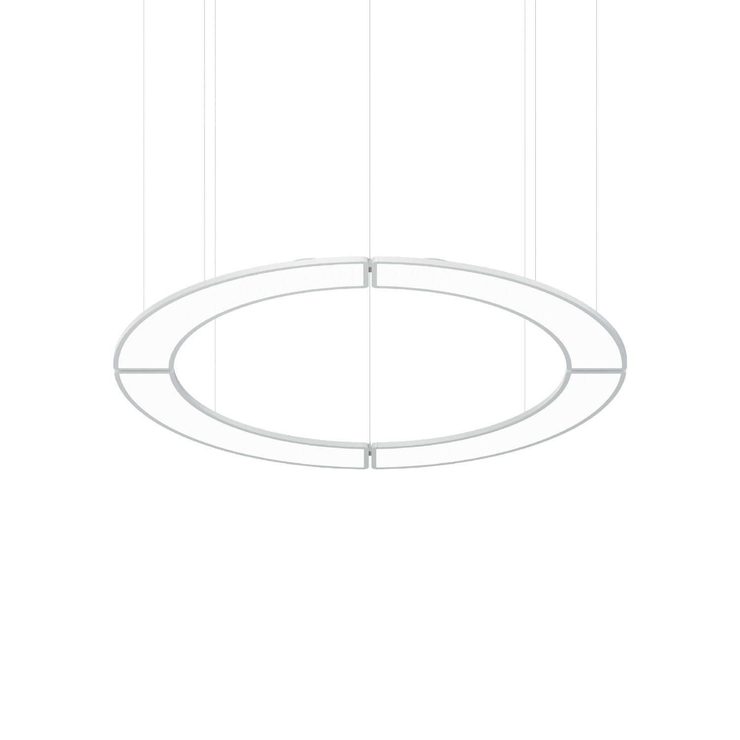 Hanging light fixture - TASK - XAL - LED / round / oval