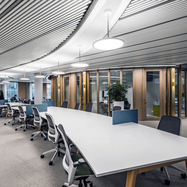 Hanging light fixture - TASK - XAL - LED / round / IP40