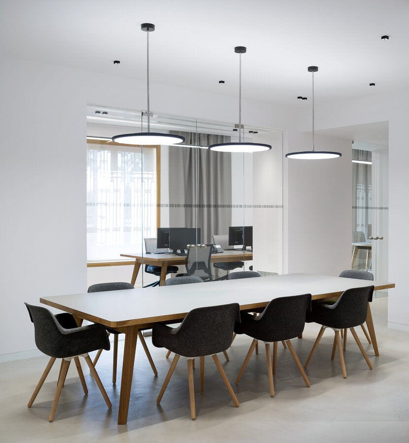 Hanging light fixture - TASK - XAL - LED / round / IP40