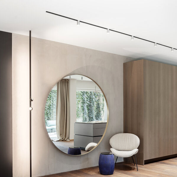 LED track light - TARO - XAL - cylindrical / aluminum / commercial