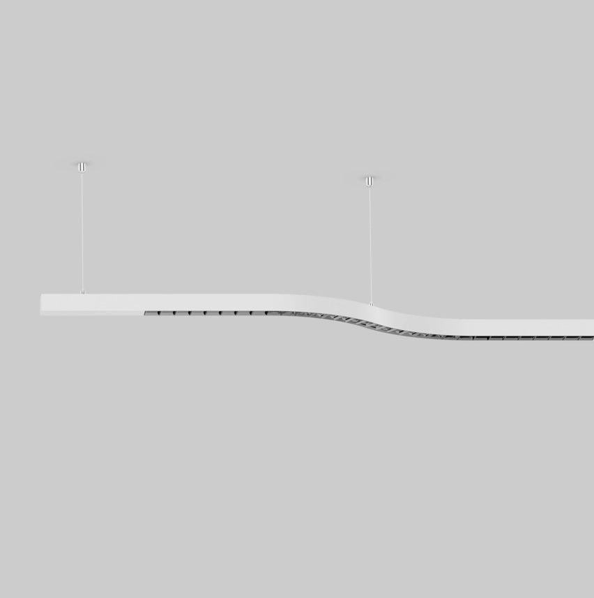 Hanging light fixture - BETO - XAL - halogen / linear / angled