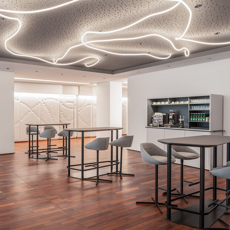 Hanging light fixture - JANE - XAL - LED / linear / tubular