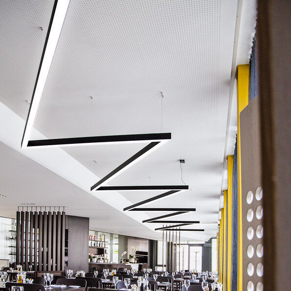 Hanging light fixture - MINO 60 - XAL - LED / linear / high