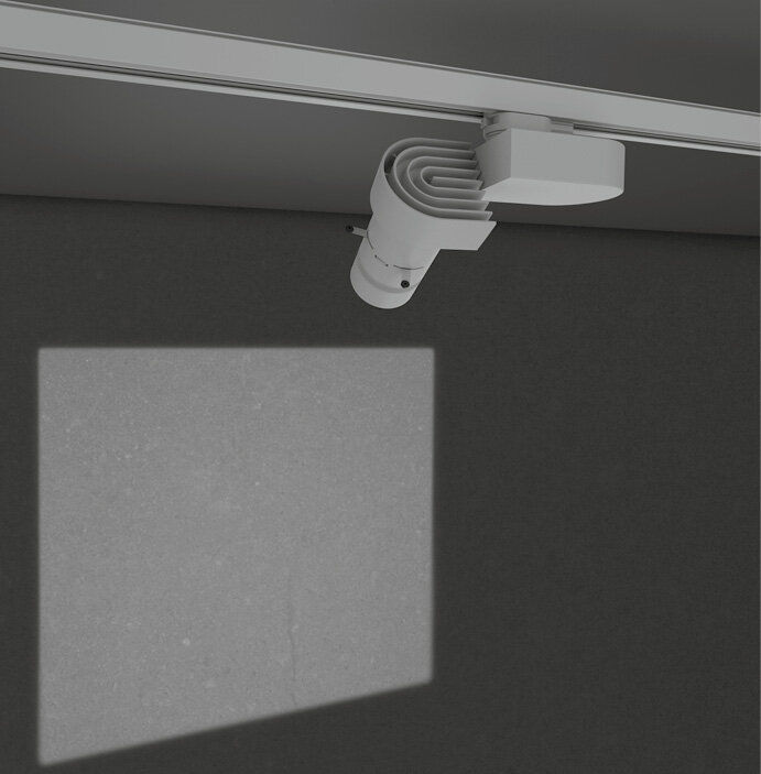 LED track light - PABLO SHUTTER - XAL - rectangular / round / aluminum