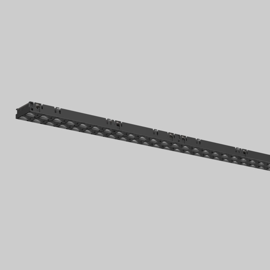 Built-in lighting profile - LOUVER - XAL - surface mounted / LED / plastic