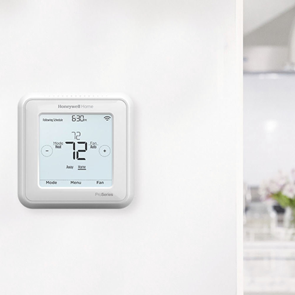 Electronic thermostat - T6 PRO - Honeywell - programmable / for heating ...