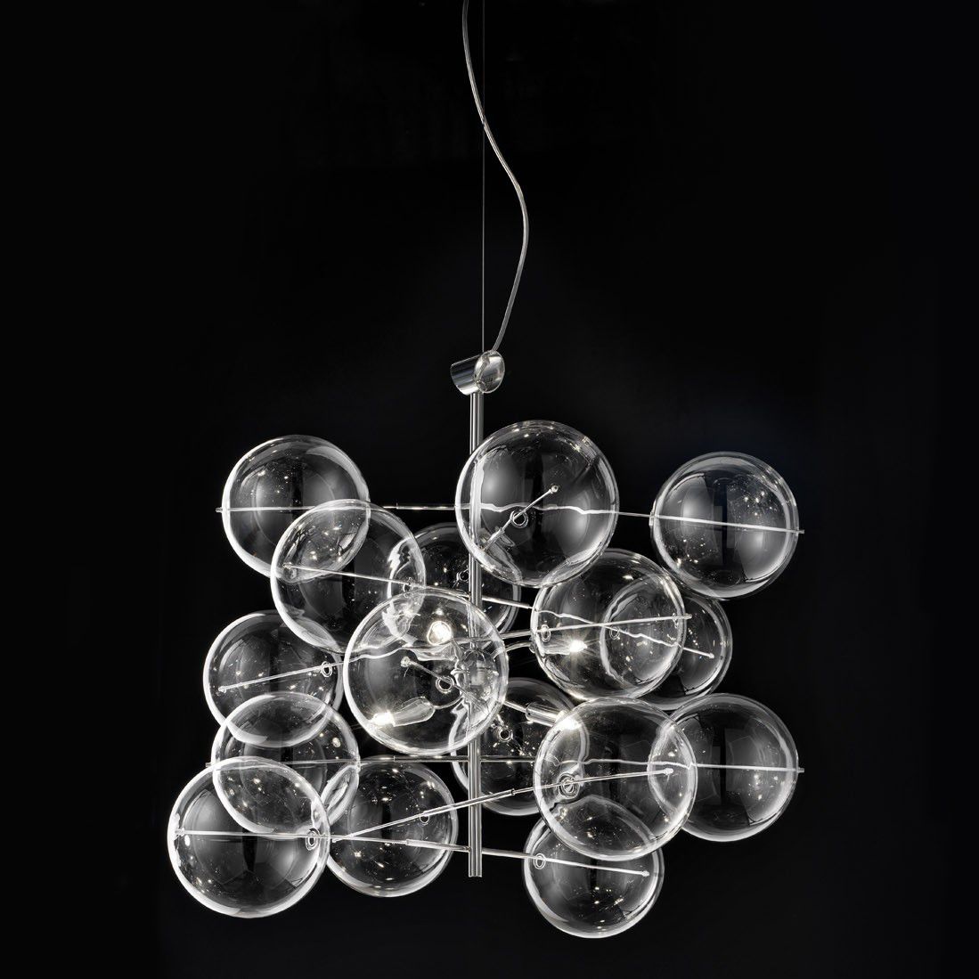 Pendant lamp - ATOM - METAL LUX - glass / contemporary / corded